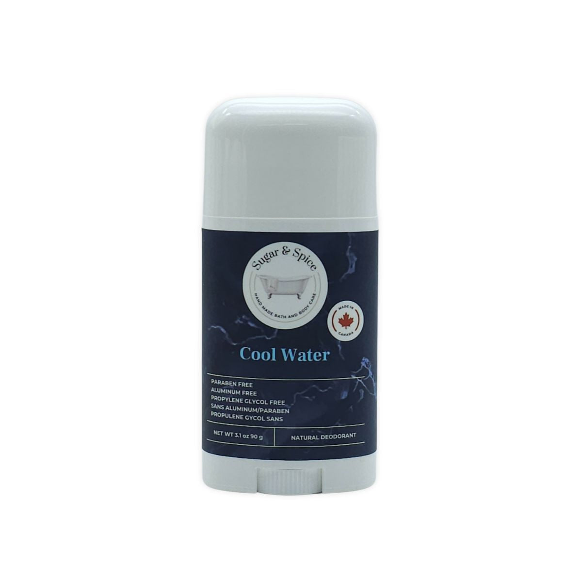 Cool Water Natural Deodorant - natural coconut oil deodorant – Sugar ...